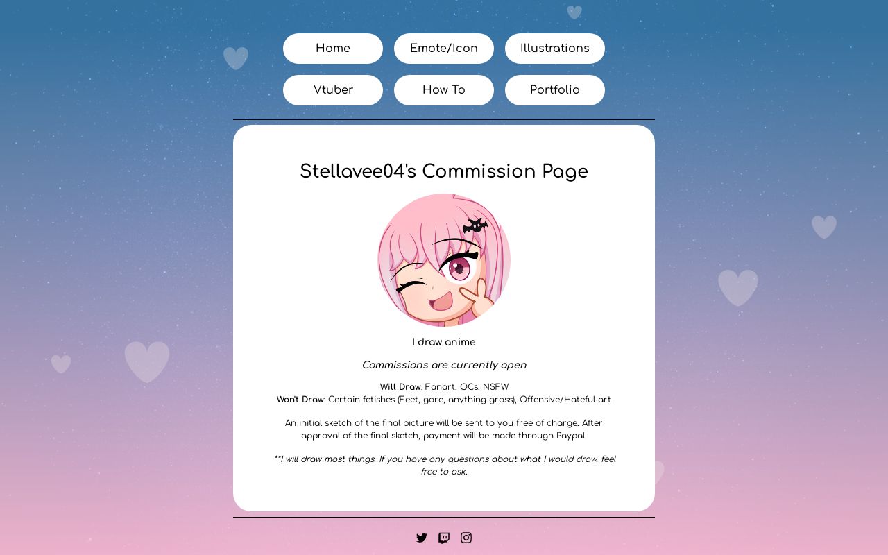 Stellavee04's Commission Page